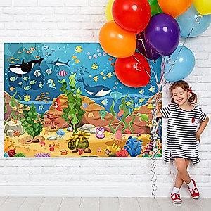 Pajean Ocean Animal Jumbo Giant Coloring Poster for Kids 45x31.5 Inch Table Wall Pages Under The Sea Animals Huge Paper Large Sheets Art Activities Kid Birthday Home, White