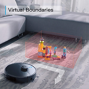 + 360 S7 Pro Robot Vacuum and Mop, LiDAR Mapping, 2650 Pa, No-Go Zones, Selective Room Cleaning, Self Charge and Resume, Compatible with Alexa and Google Assistant (Renewed)