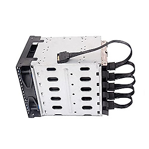 RGEEK SATA Power Splitter Cable, 15 Pin SATA to 5 SATA Power Splitter Cable Apply for HDD、SSD、Optical Drives Sata Power Cable -24 Inches