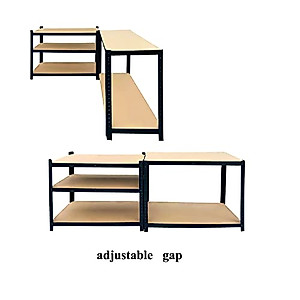 HSHa Steel Storage Rack, 5 Adjustable Shelves 800 kg Capacity (160 kg Per Shelf) Capacity, 170cm (75L x30W x168H-cm), Large Storage Space Multipurpose Storage Shelving Unit