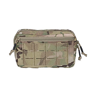 EXCELLENT ELITE SPANKER Tactical Molle Admin Pouch for Tactical Vest Chest Waist Pack Utility Tool Pouch Tactical EDC Bag(Multicam)
