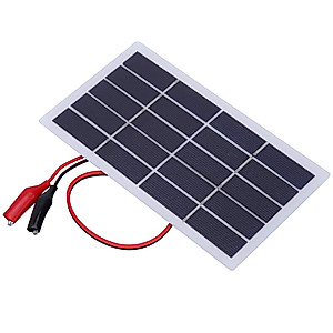 JUnYuKj 2W 5V Polysilicon Solar Panel, Solar Laminate, DIY Solar Panel, Convenient Solar Panel for Camping and Picnic
