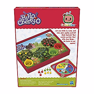 Hasbro Gaming Hi Ho Cherry-O: CoComelon Edition Board Game, Counting, Numbers, and Matching Game for Preschoolers, 2-3 Players, Ages 3+ (Amazon Exclusive)