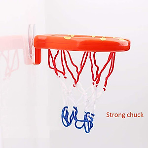 Deerbb Baby Bath Toys Basketball Hoop & Mini Balls Set for Toddlers Boys Girls, Bathtub Playsets for Kids 1 Years Old+