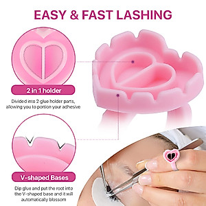 Pretty memory 152 PCS Eyelash Extension Kit with Lash Mannequin Head, Lash Training Kit for Beginners with Fan, Eyelash Extension Glue and Remover Cream, Tweezers for Practice