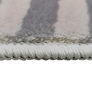 TEALP Round Area Rug 4Ft Circle Rugs Fluffy Bedroom Rug Ultra Soft Farmhouse Throw Rugs Living Room Rug Modern Aesthetic Rug Carpet for Bedroom Dorm Indoor Home Decor, 47.2" Grey