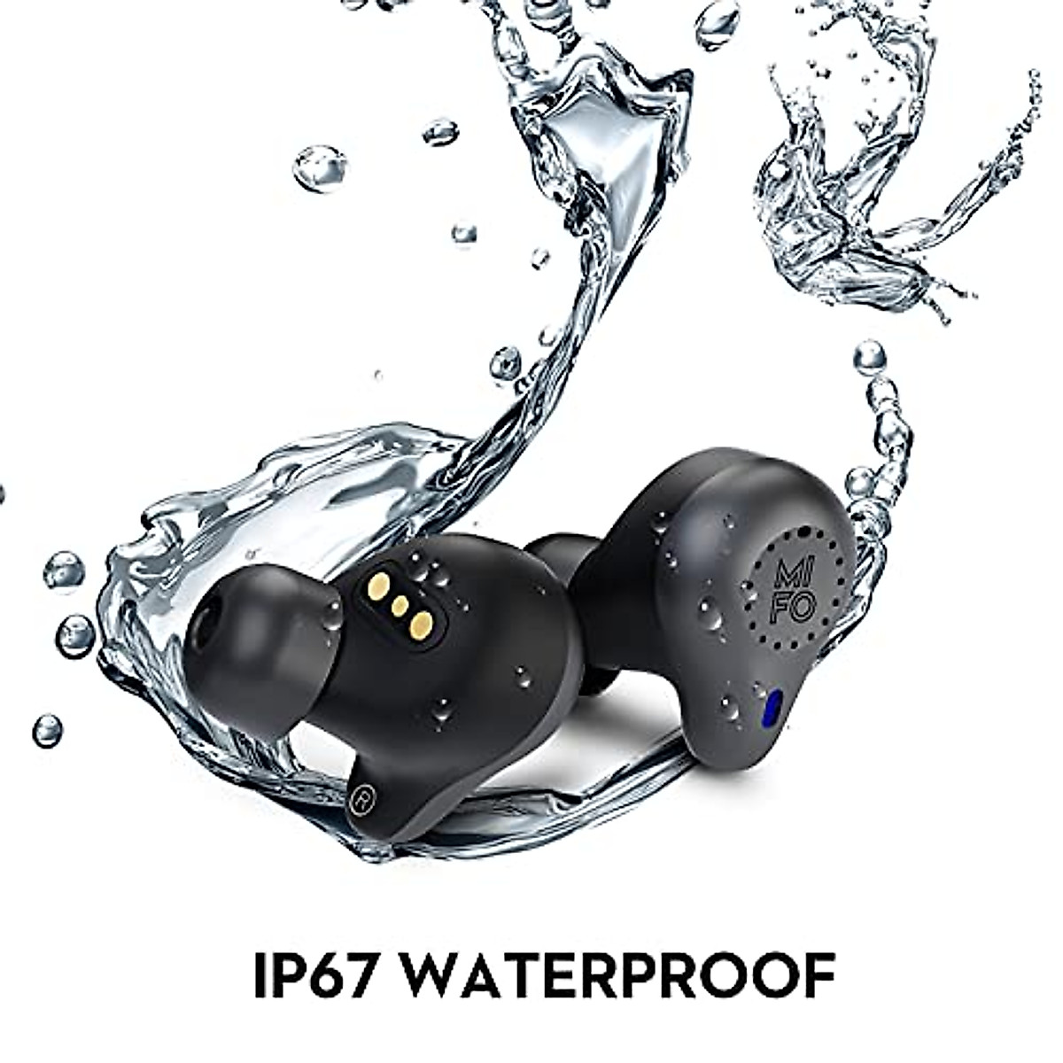 mifo O5 Gen 2 Touch Version 2023 True Wireless Earbuds with 2600mAh Charging Case Bluetooth 5.2 Sport Wireless Headphones Qualcomm CVC 8.0 Noise Cancelling IPX7 Water-Resistant Wireless Earbuds