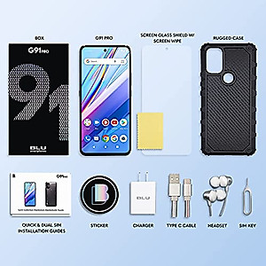 BLU G91 Pro | 2022 | 3-Day Battery | Unlocked | 6.7” Full HD+ Display | 128GB | 48MP Quad Camera | US Version | US Warranty | Graphite