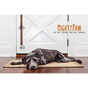 Mighty Paw Leather Tinkle Bells, Premium Leather Dog Doorbells, Extra Soft Leather with Durable Jingle Bells, Housetraining Doggy Door Bells for Potty Training (Brown)