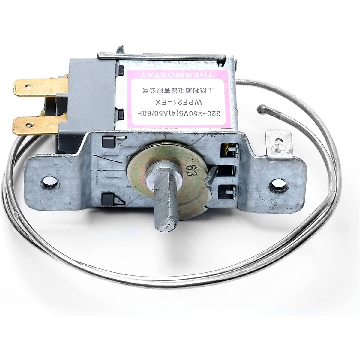 Fridge Freezer Thermostat Refrigerator Cold Temperature Control Universal WPF21-EX 2 Pins Probe 50cm Refrigerator Accessories Replacement