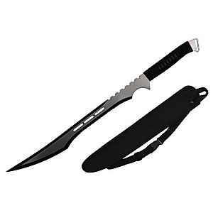 Wartech K1020-45 Stainless Full Tang Blade Ninja Sword Knife Machete Sword with Sheath, 27", Two Tone
