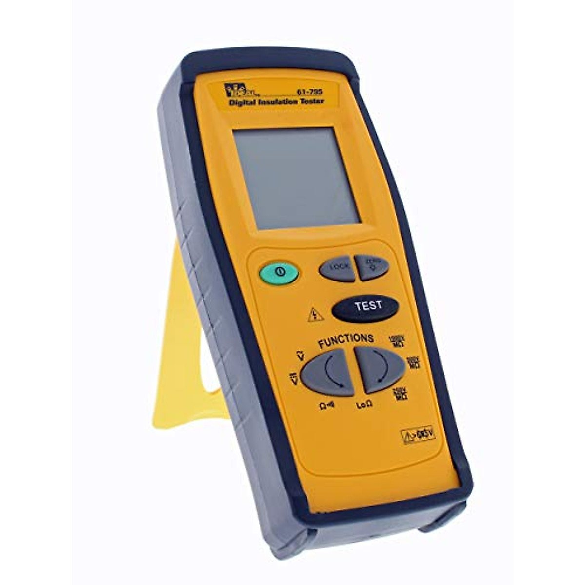 IDEAL INDUSTRIES INC. 61-795 Hand-held Insulation Tester, 250/500/1000V test voltages,Yellow, General Duty