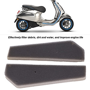 2pcs Air Box Foam Filter, Air Filter Cleaner Sponge for GY6 49cc 50cc 139QMB Scooters Moped Replacement for Taotao