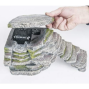 Penn-Plax Reptology Crystal-Falls Tiered Water Filtration System for Vivarium & Terrarium Setups – Keeps Water Clean & Safe for Aquatic Turtles, Amphibians, and Fish