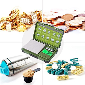 Fuzion Digital Pocket Scale 200g/0.01g, Gram Scale with Tare, Powder Herb Scale with 50g Cal Weight, Mini Jewelry Scale for Arrows, Herb, Travel, Small Projects