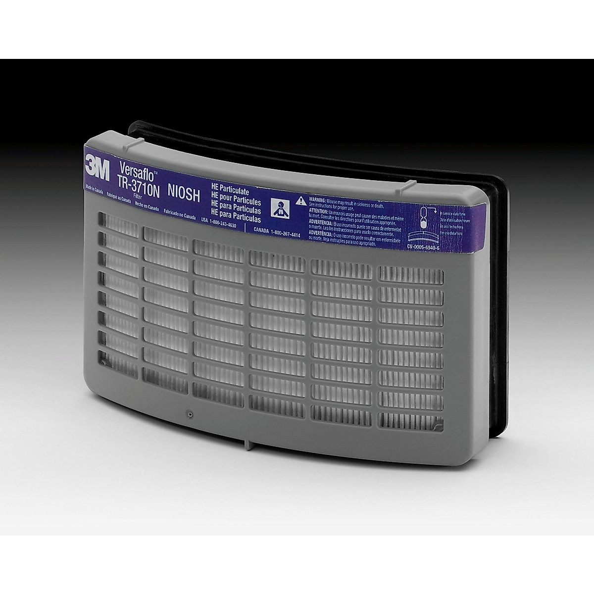 3M HE Filter TR-3712N, for Versaflo Powered Air Purifying Respirator TR-300 Series PAPR