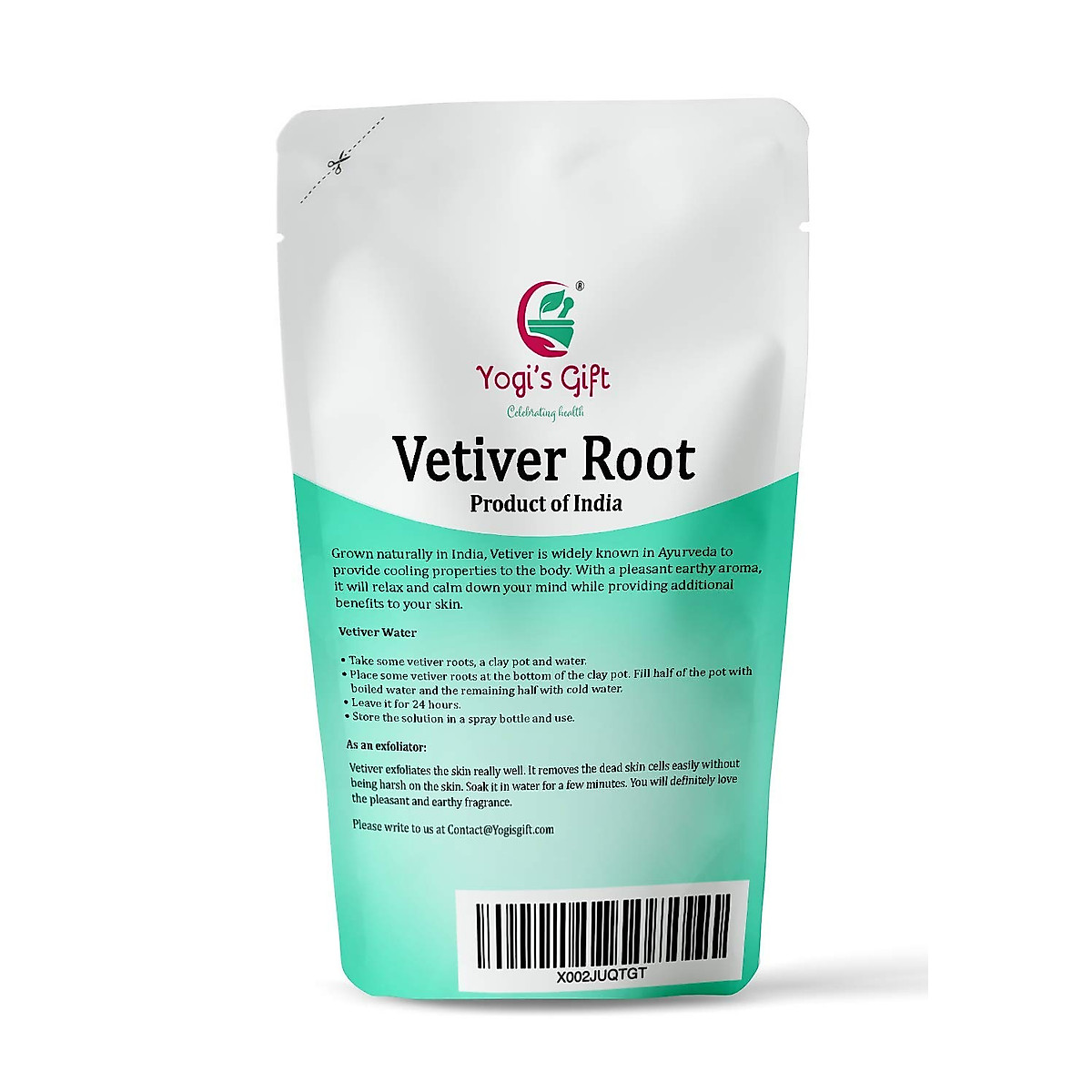 VETIVER Root 4 oz(114 Grams) | Great Aromatic Roots | 100% Pure and Natural Mesmerizing Fragrance | Product of India | Non-GMO, Vegan | Yogi's Gift®