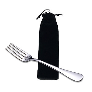 Funny Mom Birthday Gift from Daughter Son, Stainless Steel Engraved Dinner Forks, Mother's Day Gift for Mom, Thanksgiving Christmas Day Gifts for Mom, Bonus Moms, Stepmom, Mother in Law