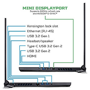 Acer Predator Helios 300 Gaming Laptop, Intel i7-10750H, NVIDIA GeForce RTX 3060 Laptop GPU, 15.6" Full HD 144Hz 3ms IPS Display, 16GB DDR4, 512GB NVMe SSD, WiFi 6, RGB Keyboard, PH315-53-71HN