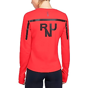 Under Armour Qualifier Coldgear Long-sleeve Shirt, Beta Red (632)/Reflective, Medium