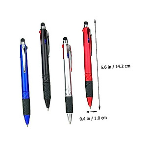 STOBOK Conference Pens 8 Pcs 1 Set Multifunction Stylus Touch Stationery Touch Stylus Pen Pens Multicolor Ballpoint Pens Black Smart Phone Stylus Pen Meeting Pens Ball 3-Color Ball Pens