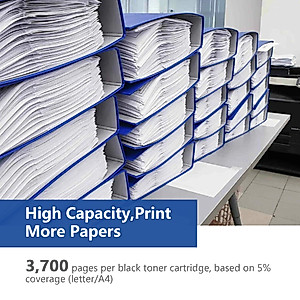 TN-760 TN760 High Yield Toner Cartridge Replacement for Brother TN 760 Toner Cartridge Black for DCP-L2550DW MFC-L2710DW MFC-L2750DW HL-L2350DW HL-L2370DW HL-L2390DW Printer(2-Pack)