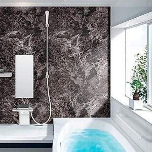 Livelynine Dark Marble Wallpaper for Counter Top Covers Peel and Stick Countertops for Kitchen Waterproof Marble Contact Paper for Countertops Counter Table Desk Covers Furniture Wrap 15.8"x78.8"