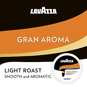 Lavazza Gran Aroma Single-Serve Coffee K-Cups for Keurig Brewer, Light Roast, 88 capsules Value Pack, 100% Arabica 88.0 Count