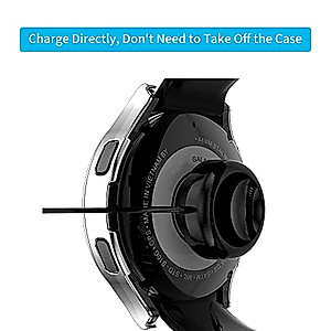 RICHONE [6Pack] Bling Case Compatible with Samsung Galaxy Watch 4 40mm 44mm Protector, Diamonds Cover Hard PC Bumper Frame (6 Colors, Watch 4 40mm)