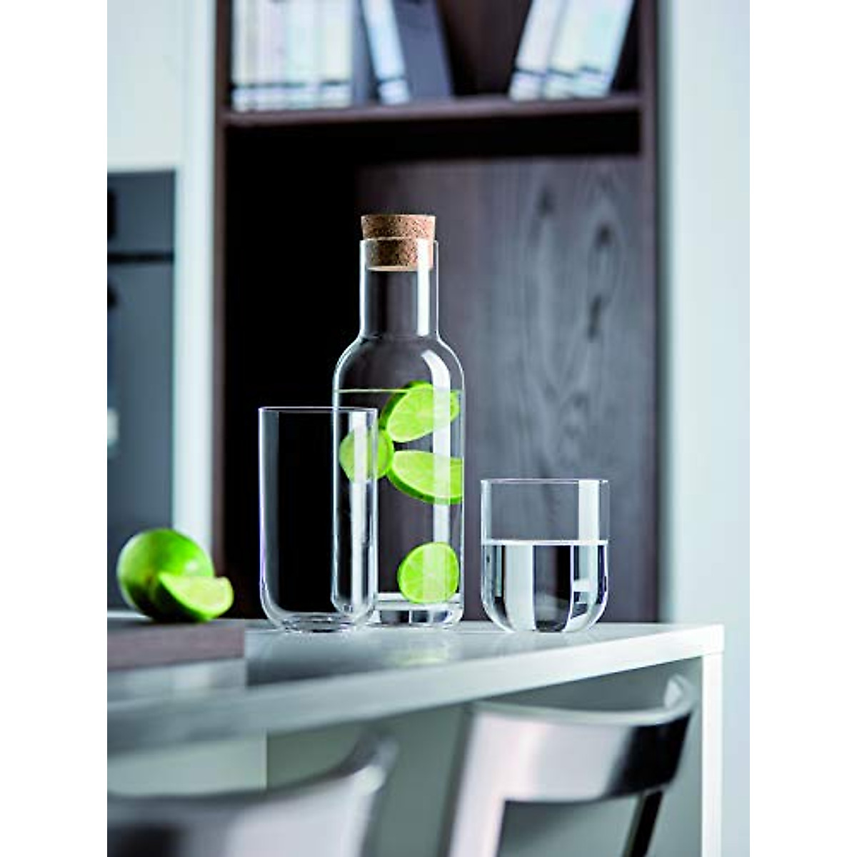 Luigi Bormioli Sublime 34 oz Carafe with Cork Stopper, 1 Piece, Clear