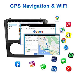 Wizanic Car Stereo for Nissan Teana Altima 2008-2012 Manual A/C Android 11 Car Radio, 9 Inch HD Touchscreen Apply Carplay with GPS Navigation Bluetooth Wi-Fi FM USB Mirror Link DSP 2023 New Upgraded