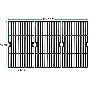 EasiBBQ Cast Iron Grill Grates for Charbroil 463436215 463439915 463436214 463230513 463230515 463230514 463239915 463433016 463230515 Cooking Grate for Char-Broil G432-001N-W1 G458-0900-W1