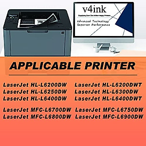 v4ink 2-Pack Compatible Toner Cartridge Replacement for Brother TN880 TN-880 to use with HL-L6200DW HL-L6250DW HL-L6300DW HL-L6400DW MFC-L6700DW MFC-L6750DW MFC-L6800DW MFC-L6900DW (New Version)