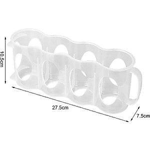 MOXAS Soda Can Organizer for Refrigerator Shelf, Drink Organizer for Fridge，Soda Can Beverage Holder,Fridge Storage Sliding Rack 2-Pack