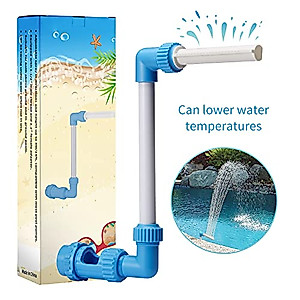 Swimming-Pool Fountain Water Sprinkler Cooler - Water Fun Sprayer for Above & In Ground Pools Decoration, Waterfall Pool Aerator Chiller for Indoor Outdoor Pool Pond Garden Temperature Circulation