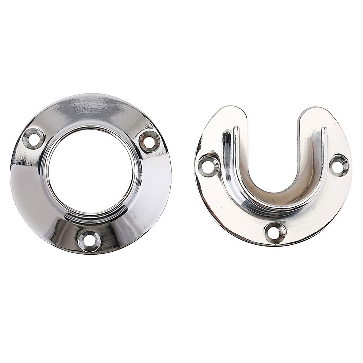 Closet Pro HD CD-0010-CH Heavy Duty Closet Pole Sockets, Chrome