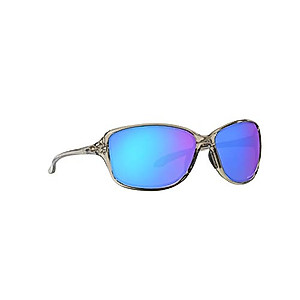 Oakley Women's OO9301 Cohort Rectangular Sunglasses, Grey Ink/Prizm Sapphire Polarized, 62 mm