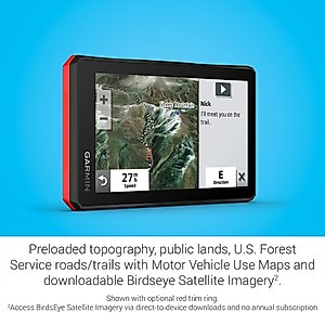 Garmin Tread Powersport Off-Road Navigator with Group Ride Radio, Group Tracking and Voice Communication, 5.5" Display, 010-02406-00,Black