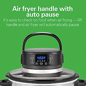 Hamilton Beach 6 Quart Programmable Slow Cooker With Flexible Easy Programming, 5 Cooking Times, Air Fry Lid with 4 Settings, Dishwasher-Safe Crock, Silver (33061)