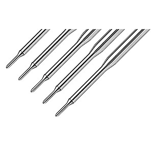 5 Pen Savings Ballpoint Pen Refills Compatible with Papermate Lubriglide, Aspire, PhD Pens, Medium Point, Bulk Packed (Blue)