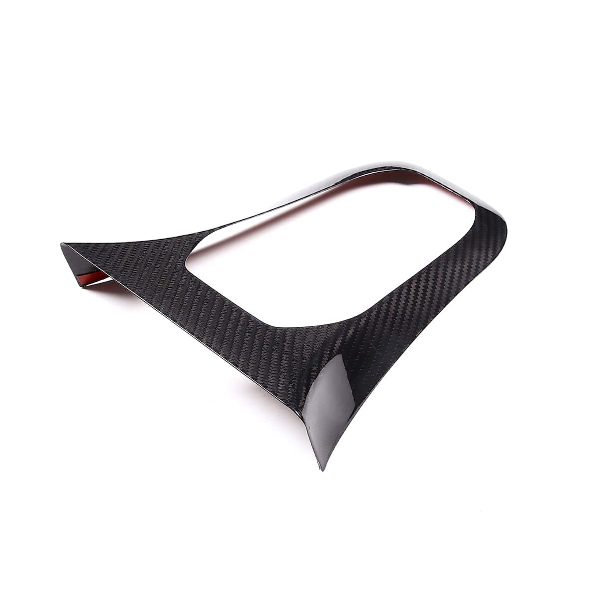 RURZTDAKM Car Center Console Dashboard Horn Decorative Protector Cover,Real Carbon Fiber Trim,Fit for Toyota Supra GR A90 A91 MK5 2019-2022,Auto Interior Accessories (Black Carbon Fiber)