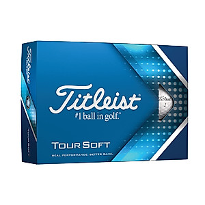 Titleist Tour Soft Golf Balls, White (One Dozen)