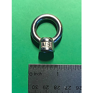 US Stainless 4 Pieces Stainless Steel 316 Lifting Eye Nut 5/16" UNC Marine Grade Pitch of 18