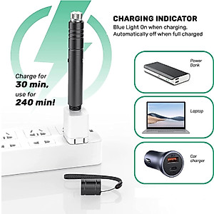 Green Laser Pointer Long Range High Power Tactical Green Beam Flashlight Laser pointer rechargeableUSB Laser Pointer Cat toys with Star Cap Adjustable Focus for Teaching Outdoor Hunting