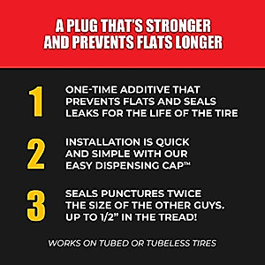 FlatOut Tire Sealant Sportsman Formula - Prevent Flat Tires, Seal Leaks, Contains Kevlar, 32-Ounce Bottle, 4-Pack