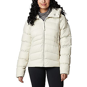 Columbia Women's Autumn Park Down Hooded Jacket, Chalk, Large