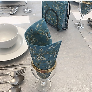 20-ct 13x13 Almond Decorative Napkins for Decoupage Floral Napkins for Mother's Father's Day Pretty Flower Napkins Fall Thanksgiving Paper Floral Lunch Dinner Cocktail Napkins Beautiful Paper Napkins