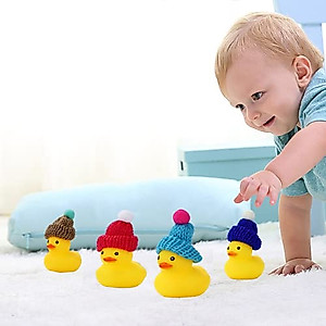 Rubber Duck Bath Duck Toys for Toddlers Boys Girls,Christmas Duck Toys in Bulk Baby Shower Duck Decorations Party Favors Stocking Stuffers