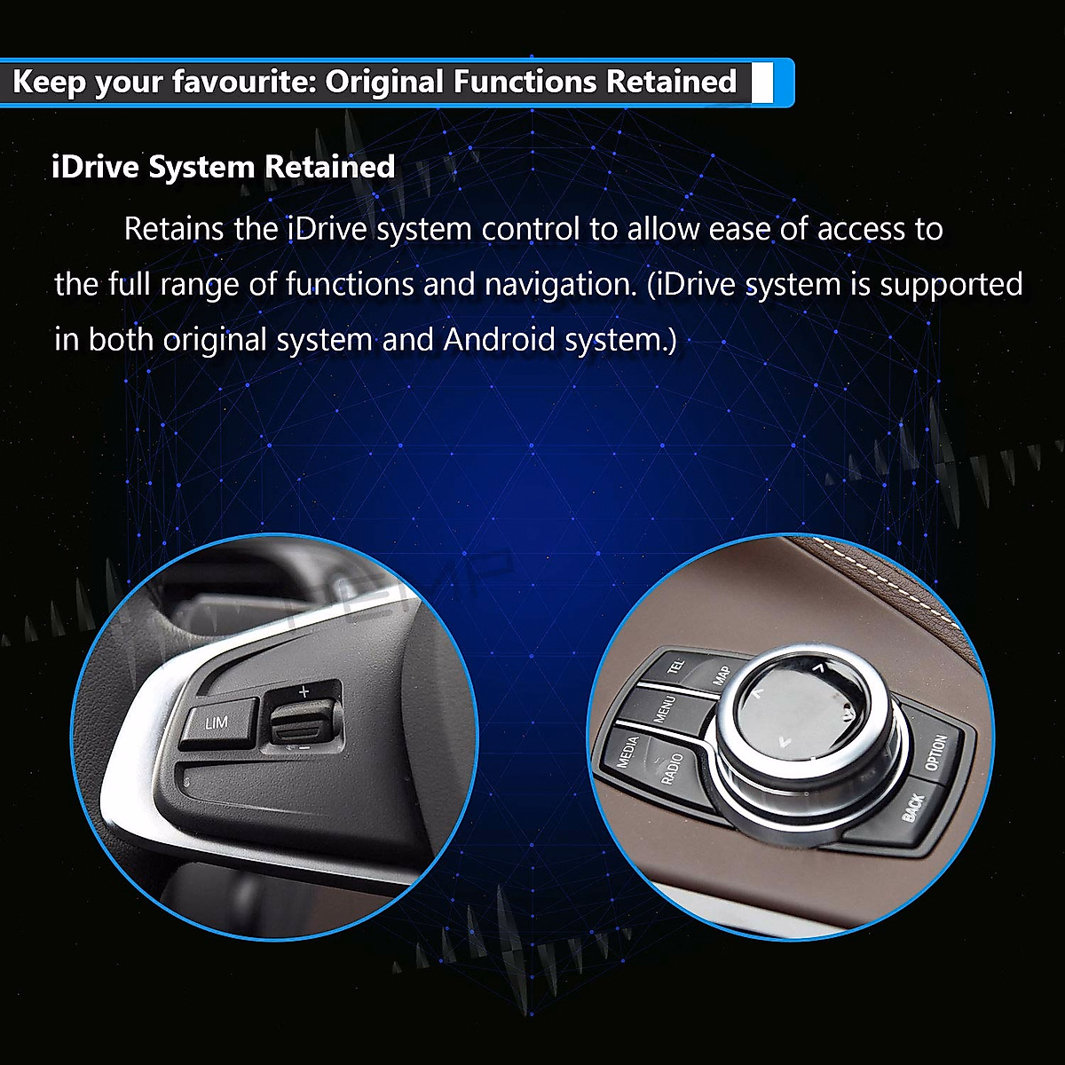 PEMP 10.25" F48 Android 10 IPS 1920x720 HD Screen, Qualcomm 8core 4+64GB CarPlay Android Auto Use The OEM Bluetooth get The Sound for BMW X1 F48 (2016-2017) NBT