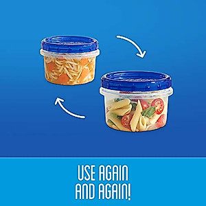 Ziploc Food Storage Meal Prep Containers Reusable for Kitchen Organization, Dishwasher Safe, Leftover Pack, 10 Count